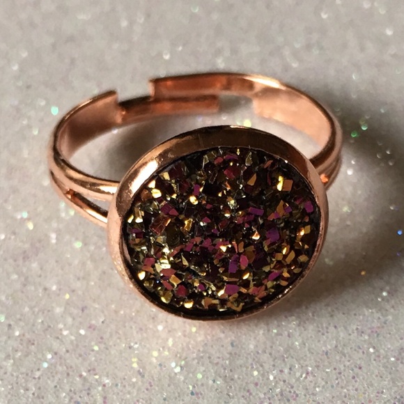Handmade | Jewelry | Rose Gold Sparkle Ring | Poshmark